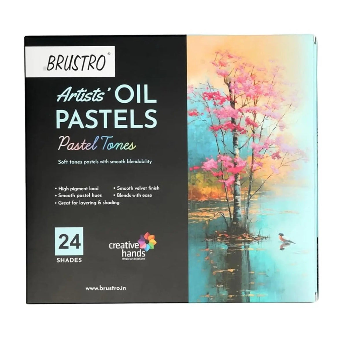 Brustro Artist Oil Pastels Set Of 24 (Pastel Tones) – Artstation