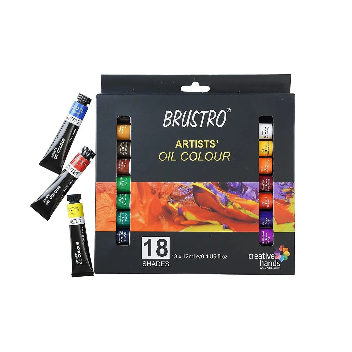 Brustro Artists Oil Colour Set Of 18 (12ml Tubes) – Artstation