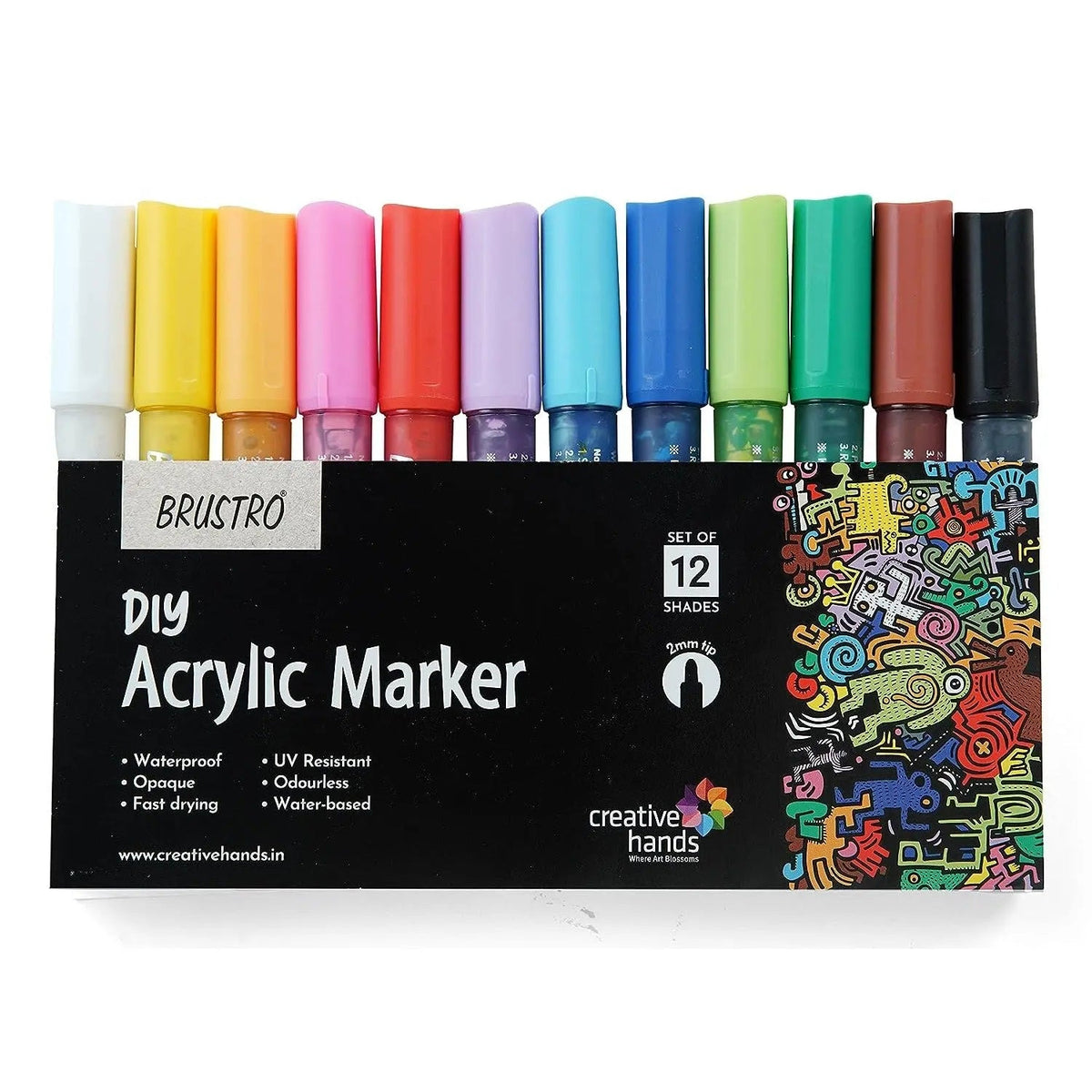 Brustro DIY Acrylic Marker 2mm Tip Set - Canvazo – Artstation