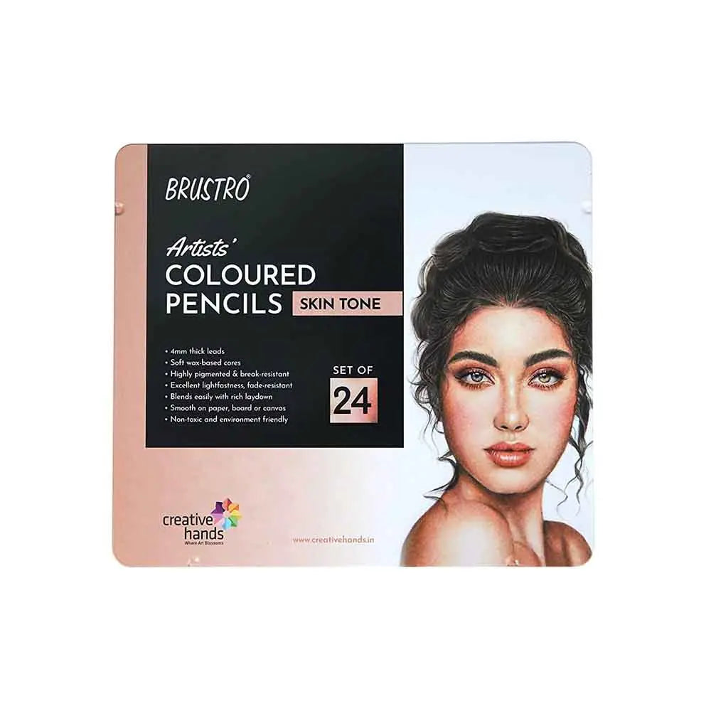 Brustro Skin Tone Coloured Pencils Set of 24 - Canvazo – Artstation