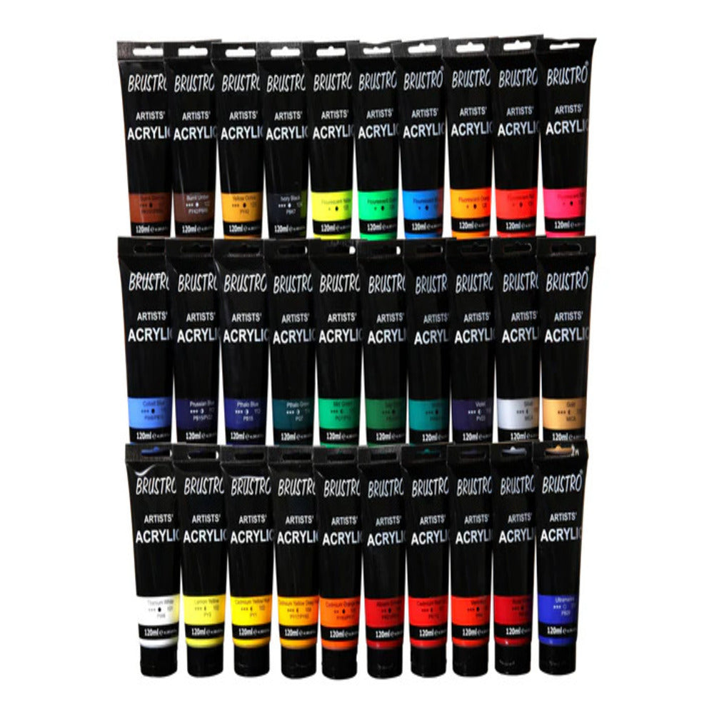 Brustro Acrylic Paint 120ml - Artist Grade Colours - Loose Tubes – Artstation