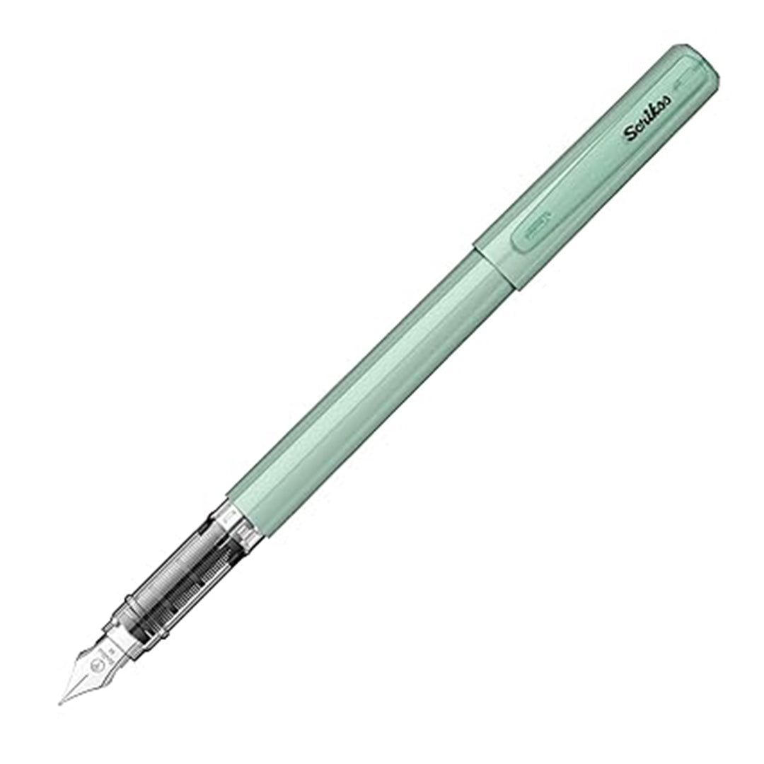Scrikss Primeo Mint Fountain Pen with Medium Nib & Cartridge – Artstation