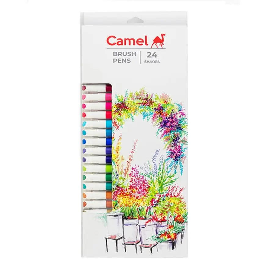 Camel Brush Pen Set - 6, 12, 24 Shades - Watercolor Effect Pens ...