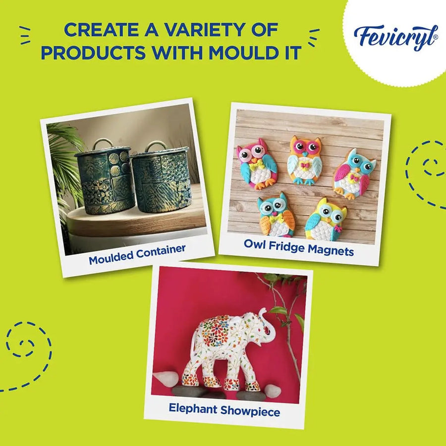 Fevicryl Mouldit 900g Clay Set - Epoxy Resin Clay for 3D Modelling ...