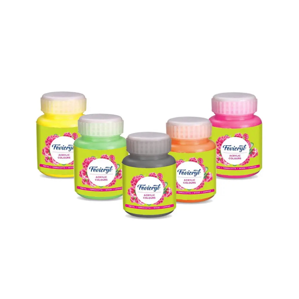 Pidilite Fevicryl Acrylic Colours 100ml - Canvazo Fine Art Supplies ...