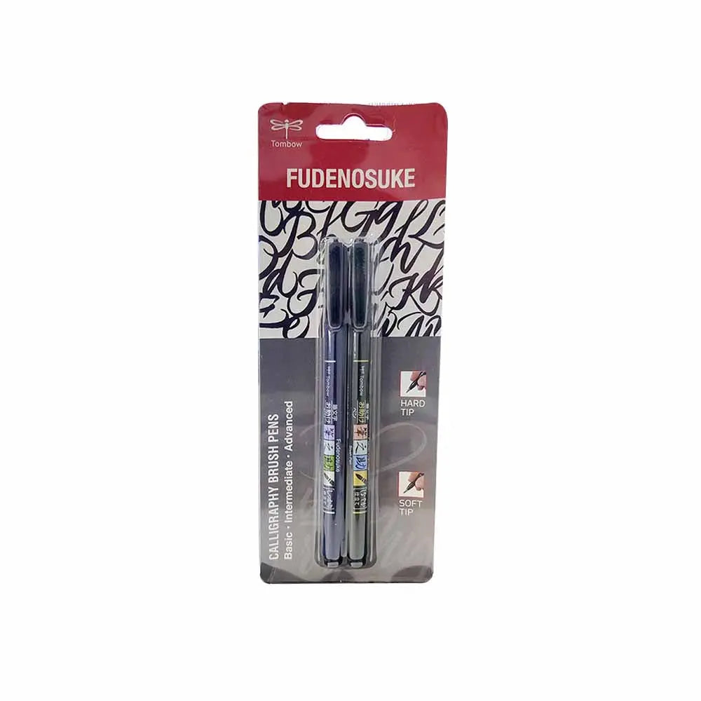 Tombow Fudenosuke Calligraphy Brush Pen 2 Pens Set- Canvazo – Artstation