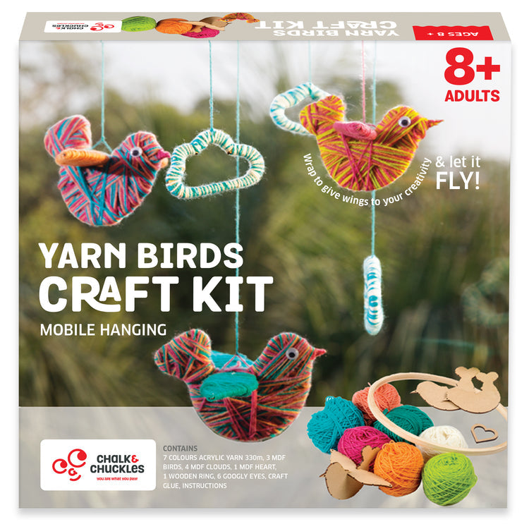 Chalk And Chuckles DIY Yarn Birds Hanging Craft Kit – Artstation