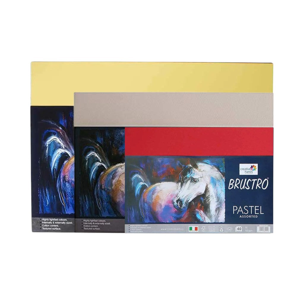 Brustro Artists Pastel Paper Pad 160 GSM - Assorted Shades - A3 A4 A5 ...