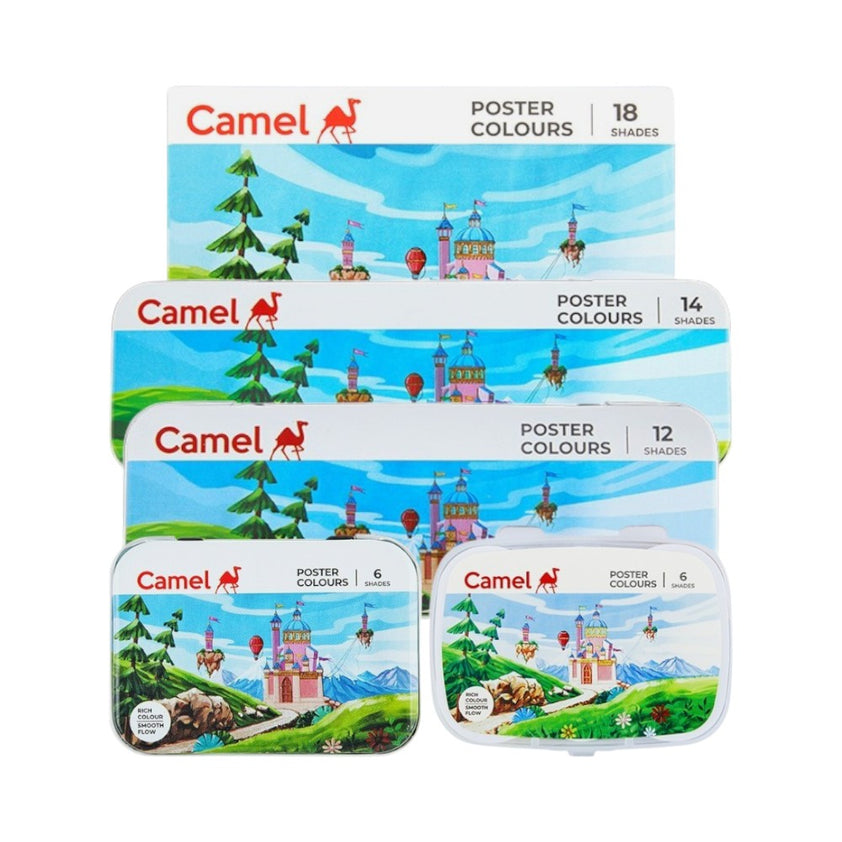 Camel Student Poster Colours - Sets of 6 to 18 Shades - 10ml – Artstation