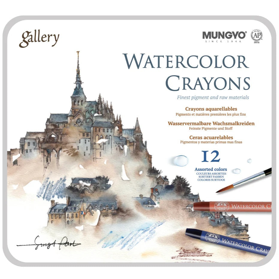 Mungyo Gallery Watercolor Crayons Set 36 Assorted - Canvazo – Artstation